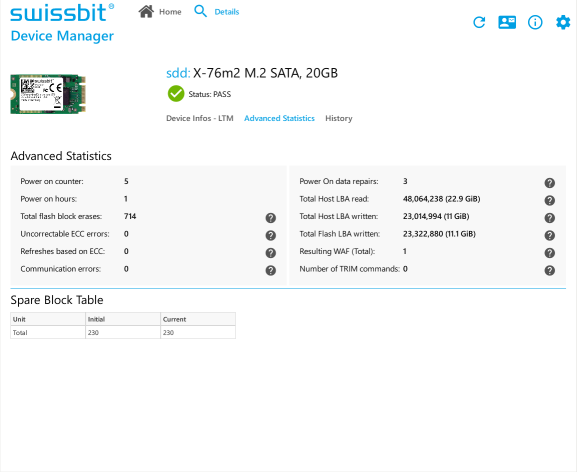 Swissbit Device Manager - Swissbit