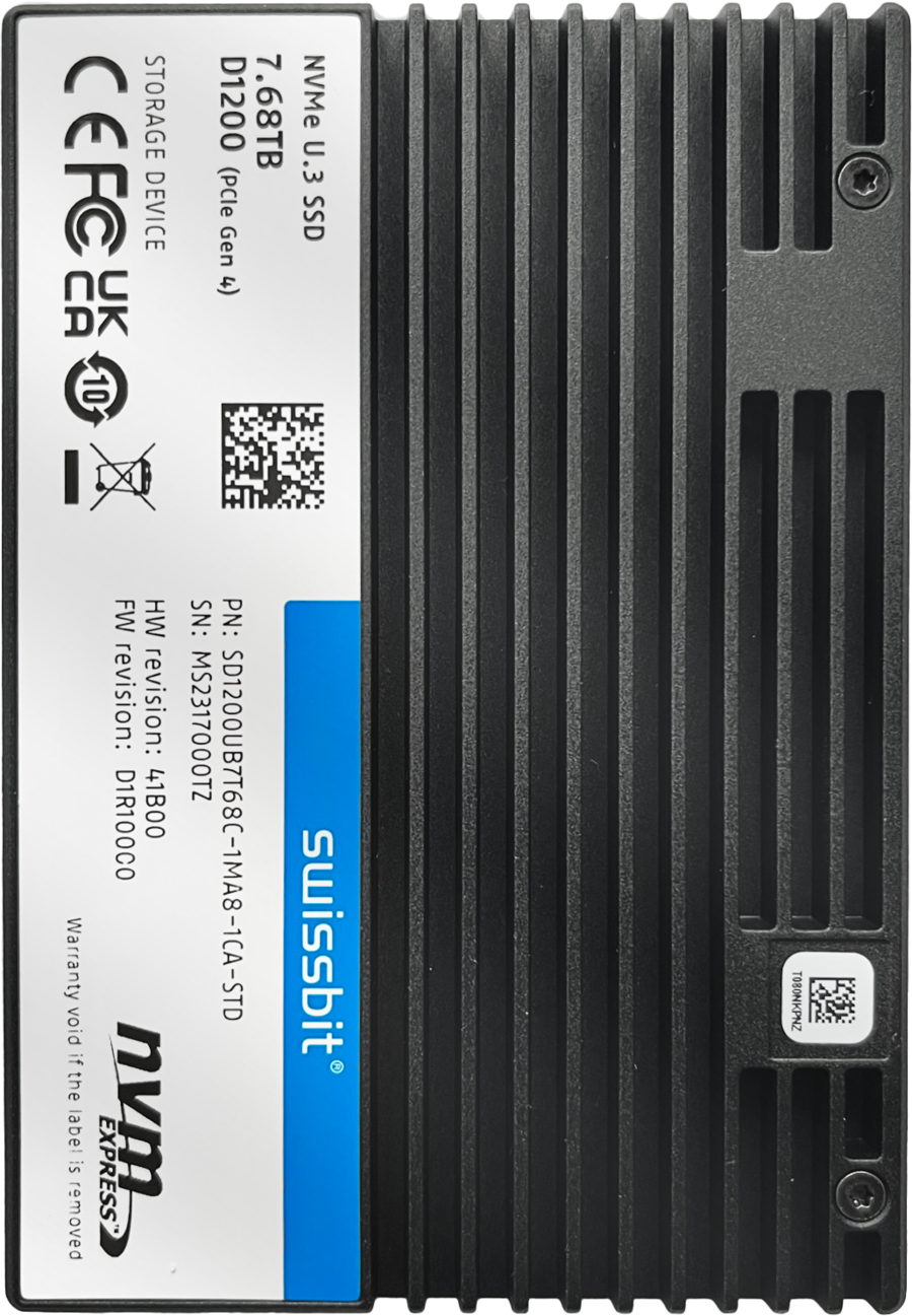 D1200 | データセンター向けNVMe 2.5 インチ PCIe SSD - Swissbit